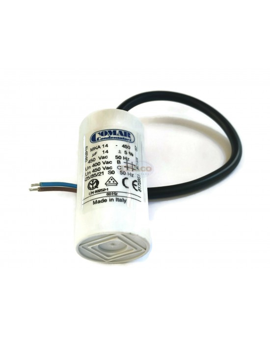 Made in Italy Motor Electrolytic Comar Condenser Capacitor wire MKA ...