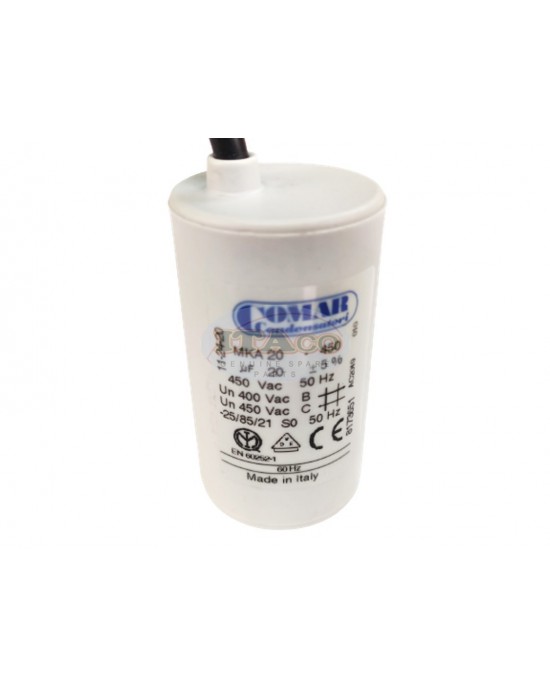 Made in Italy Motor Electrolytic Comar Condenser Capacitor Wire Type ...
