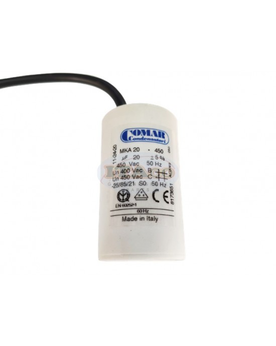 Made in Italy Motor Electrolytic Comar Condenser Capacitor Wire Type ...