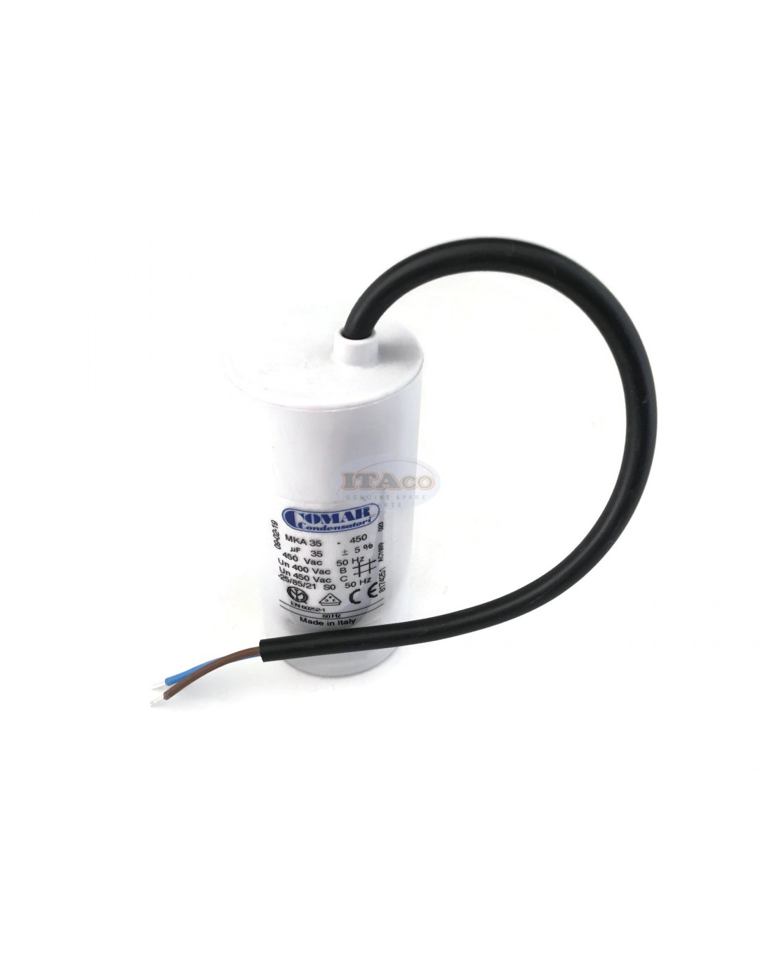 Made in Italy Motor Electrolytic Comar Condenser 35uF Capacitor Wire ...