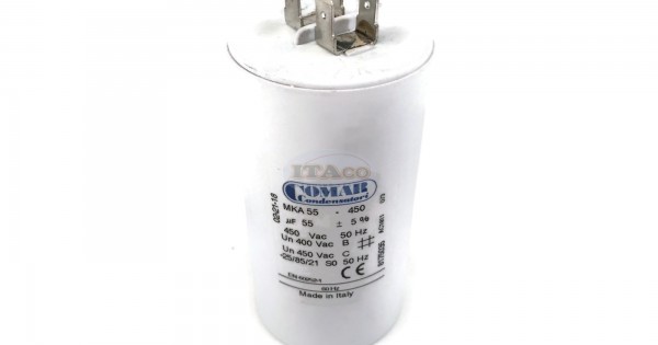 Comar Condenser Made in ItalyC Starting motor MKA 55UF 450V Comar