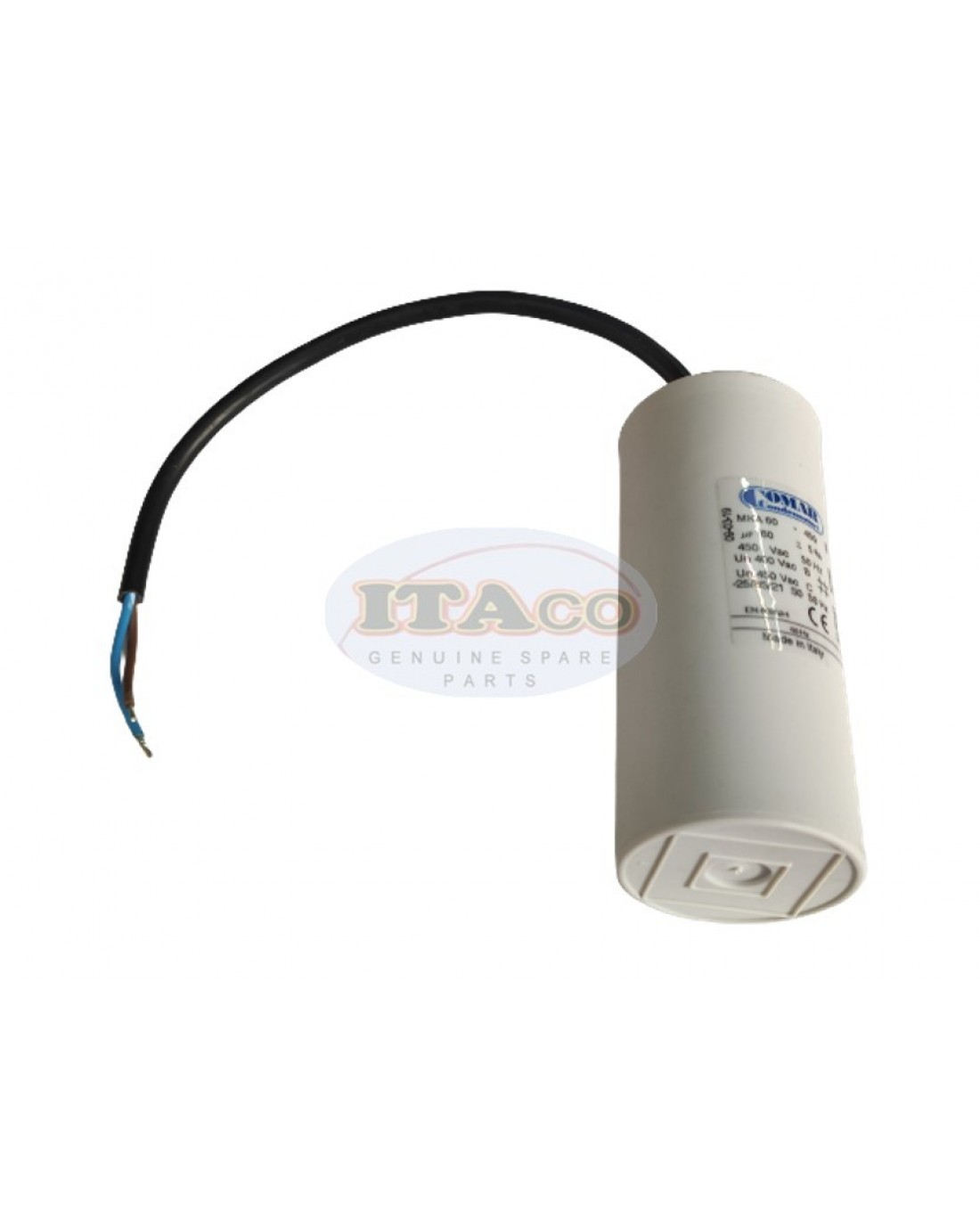 Made in Italy Motor Electrolytic Comar Condenser 60UF Capacitor Wire ...