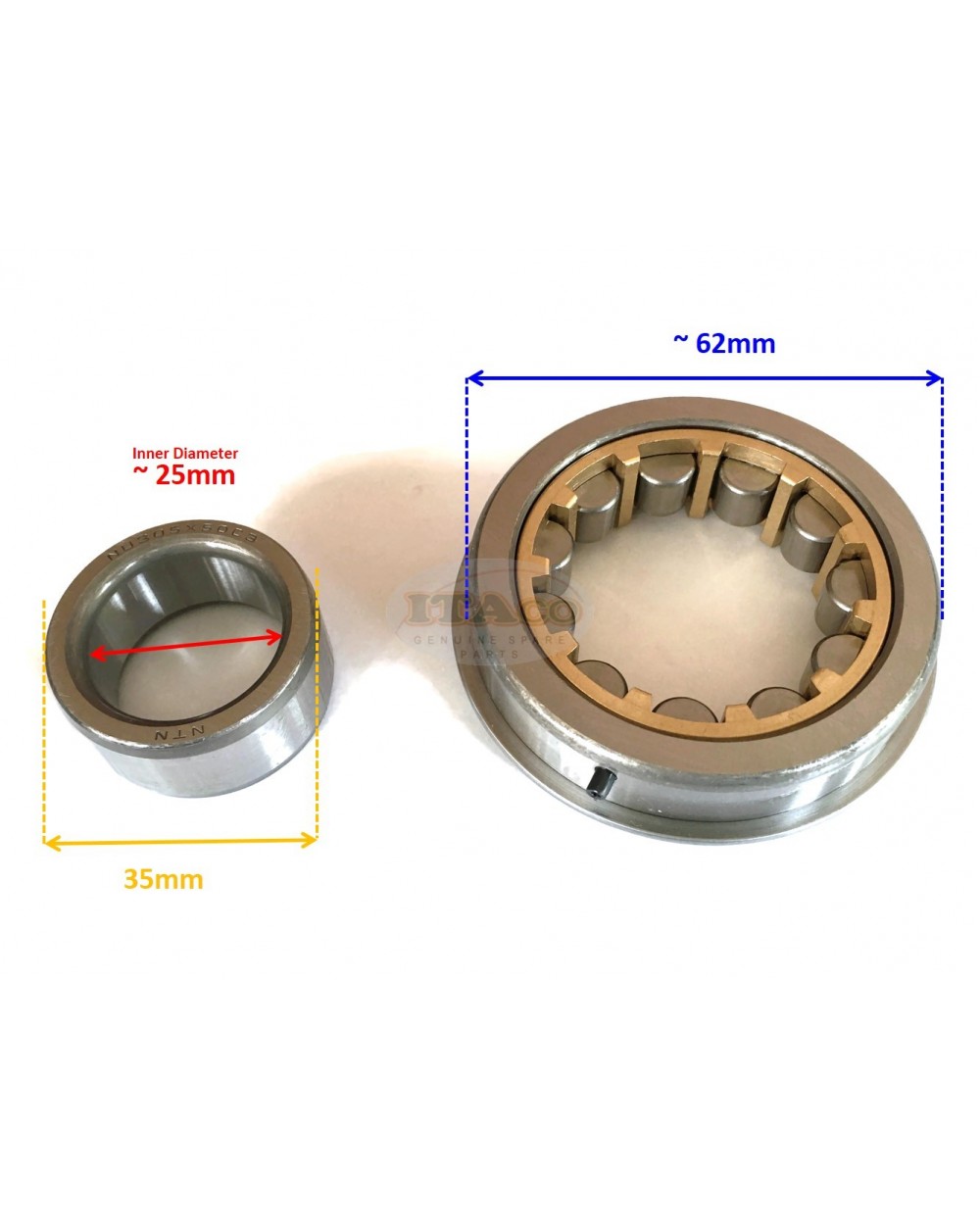 Outboard Yamaha Tohatsu Suzuki Mercury Mercruiser Bearing 93390-00009