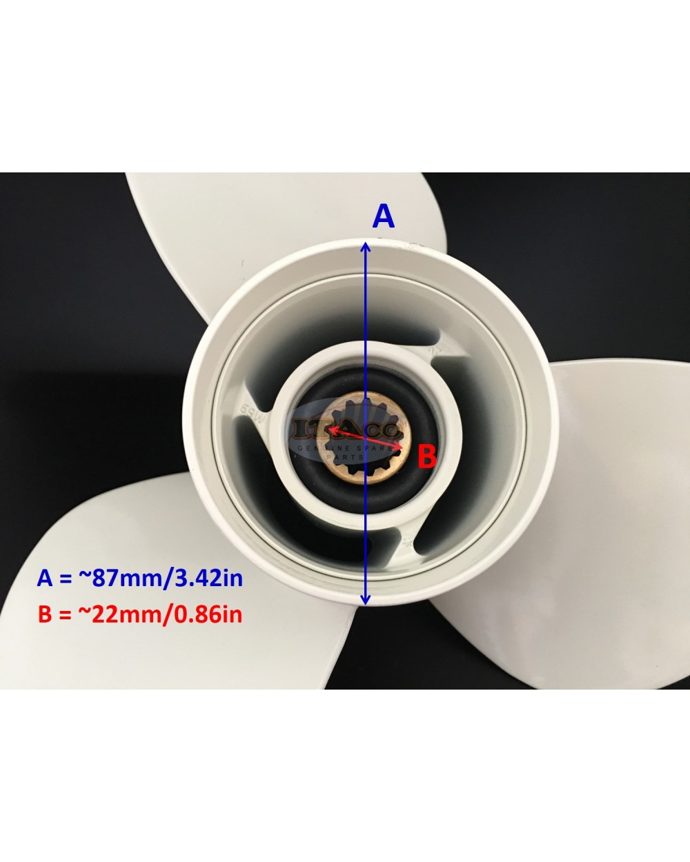 Outboard Yamaha Tohatsu Suzuki Mercury Mercruiser Propeller 11 3/8x12 ...