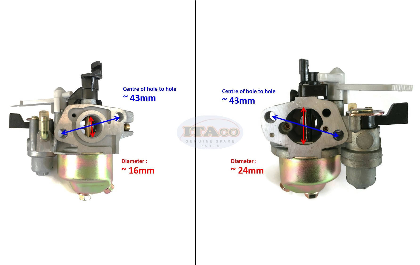 Carburetor Carb Assy 16100-ZF7-W51 ZH7 ZK7 Z0S Honda GX120 3.5-4hp 4T ...